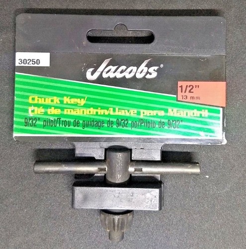 Jacobs T-Handle Steel Chuck Key 1/2 9/32 pilot *Free Shipping* | eBay
