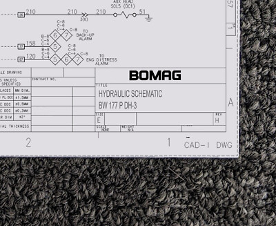 Bomag Compactor Roller BW 177 P DH-3 Hydraulic Schematic Manual Diagram ...