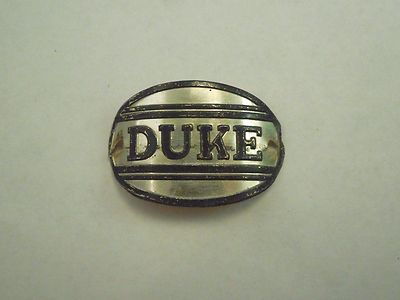 Vintage DUKE Bicycle Head Badge Emblem Logo | eBay