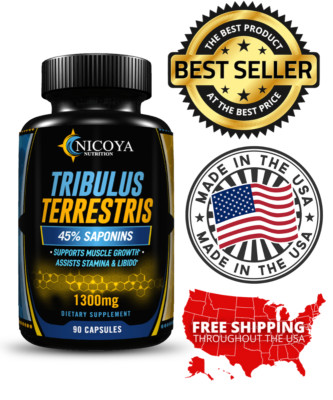 Tribulus Terrestris 1300mg- Muscle Growth, Drive, Testosterone & Muscle ...