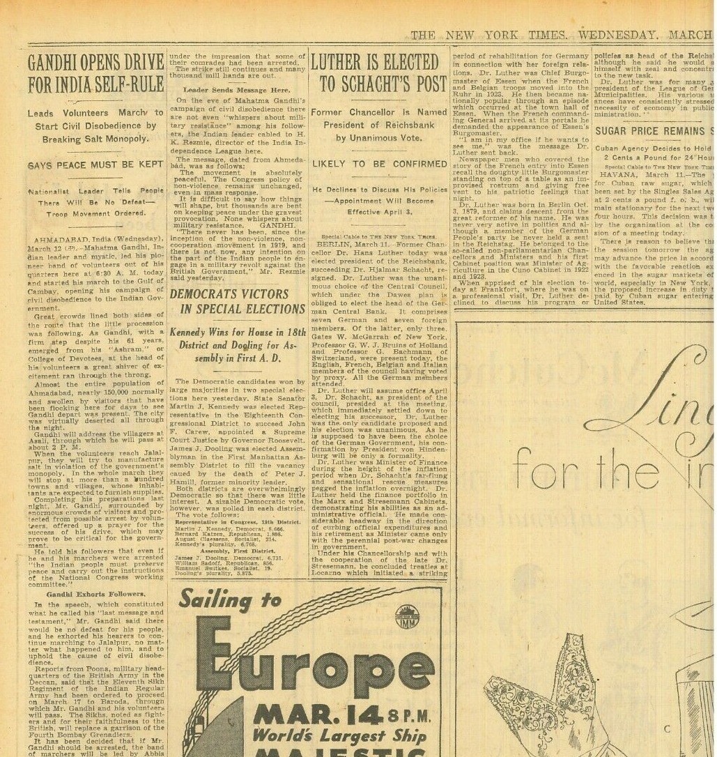 Gandhi Salt In His Hand