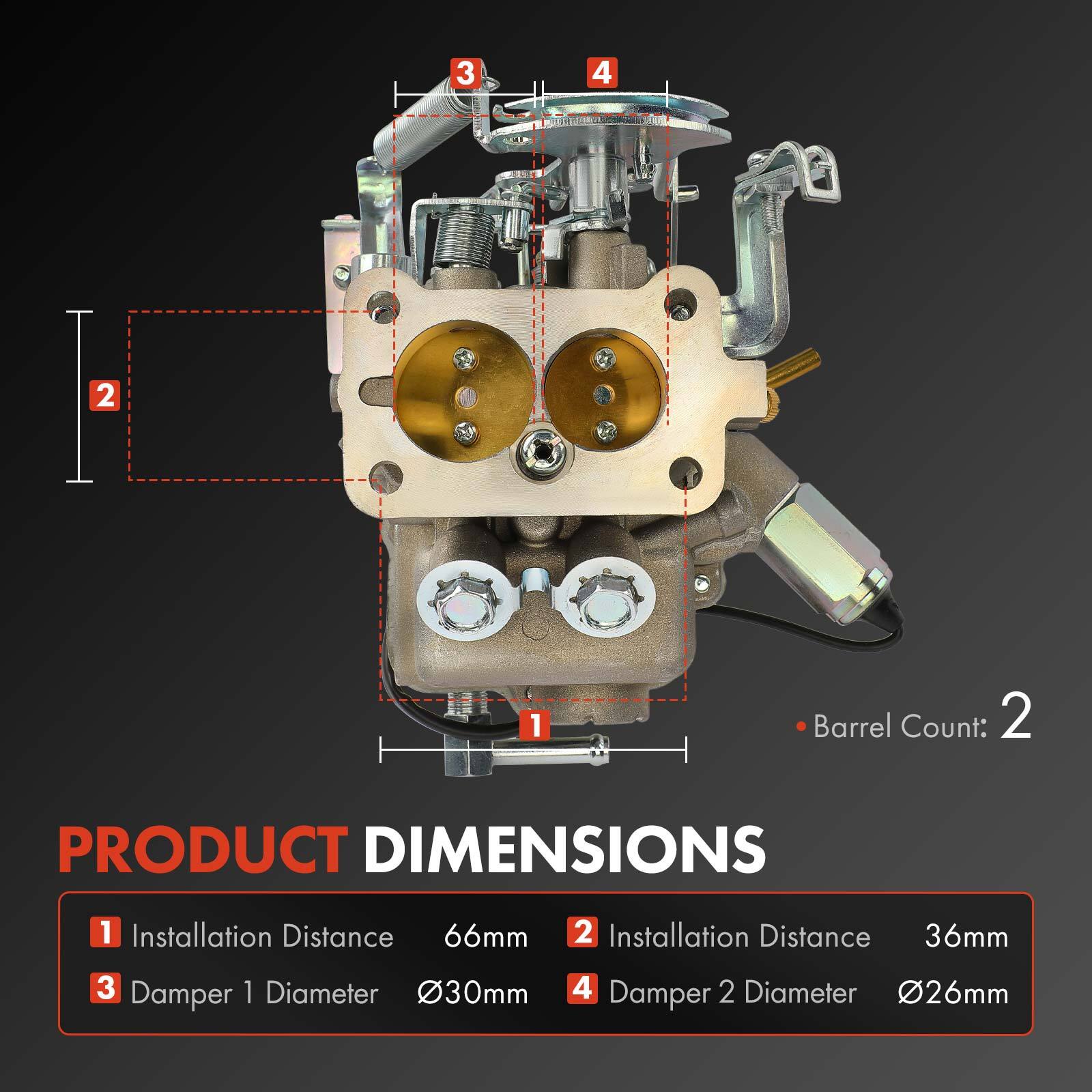 2 Barrel Carburetor for Nissan B210 A14 engine 1975-1978 3DR/5DR 1983 ...