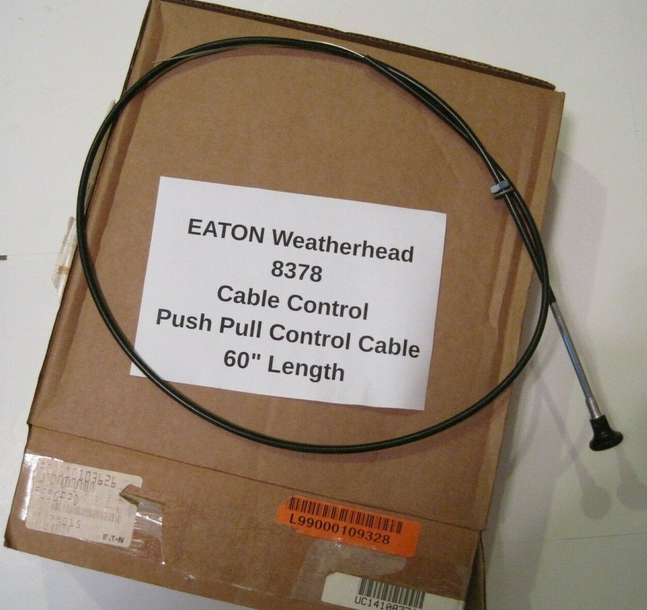 EATON Weatherhead 8378 Manual Control Cable - Push Pull Control Cable ...