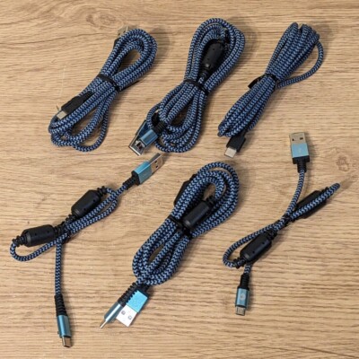 USB cable ONLY Cronus Zen mod controller blue braided Micro-USB Mini ...