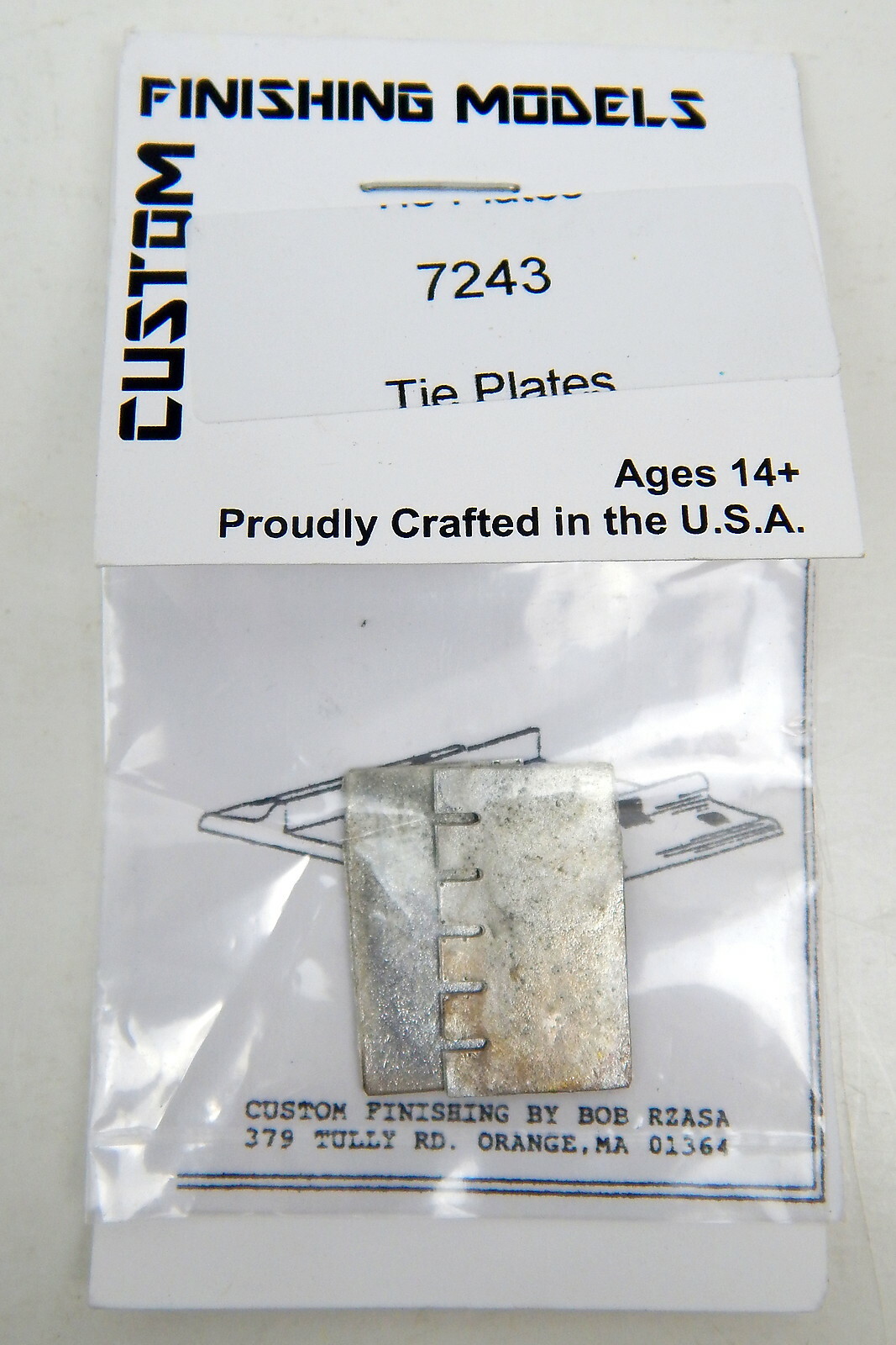 1B Custom Finishing Models HO Scale Tie Plates One Pair 7243 NEW! | eBay