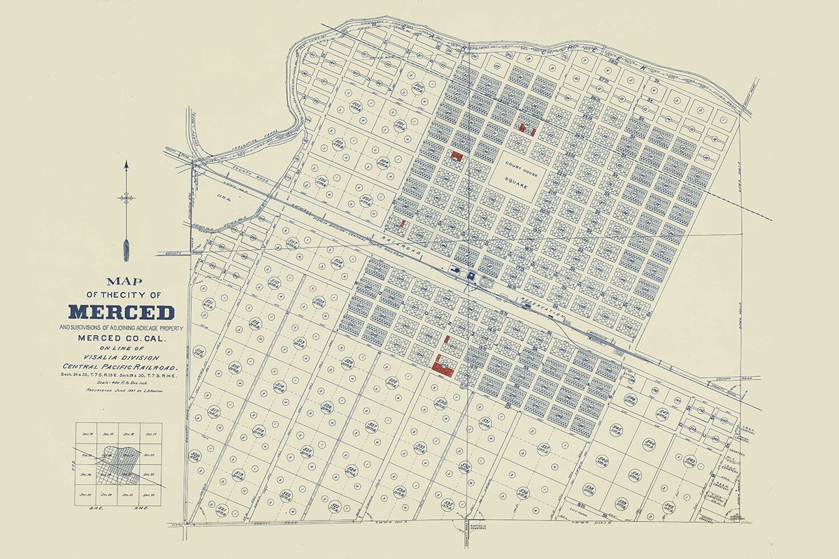 Merced Area Map Snelling And Merced, California | A Landing A Day