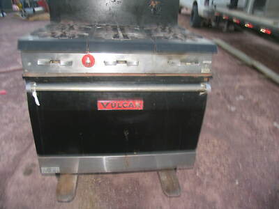 Vulcan Commercial Restaurant Kitchen 6 Six Burner Stove Gas Range ...