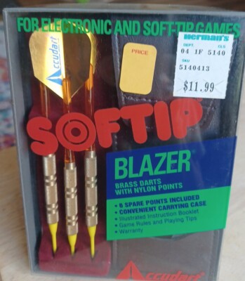 Vintage Accudart Blazer Brass Darts NEW With Extras Copper/Gold Color ...