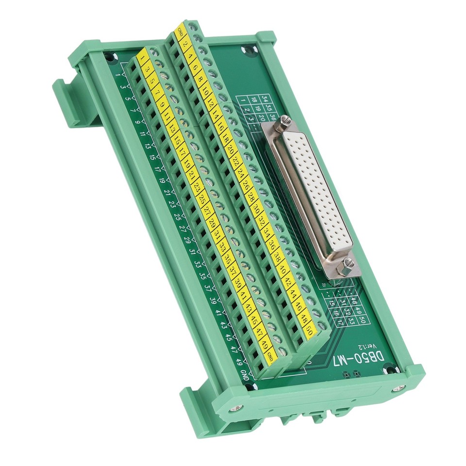 DB50 To Terminal Connector Adapter Plate PCB Board Straight Female ...