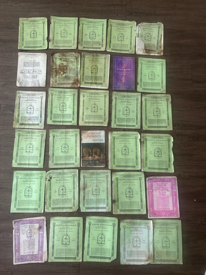 Rosicrucian Order AMORC Master Monographs Lot of 30 Vintage Occult | eBay