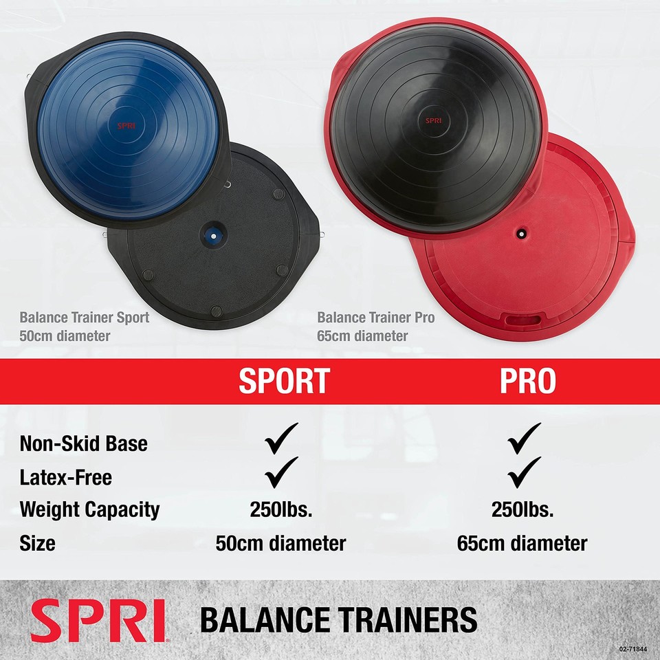 Balance Trainer Pro - Dome Shape Half-Exercise Ball with Non-Skid Base ...