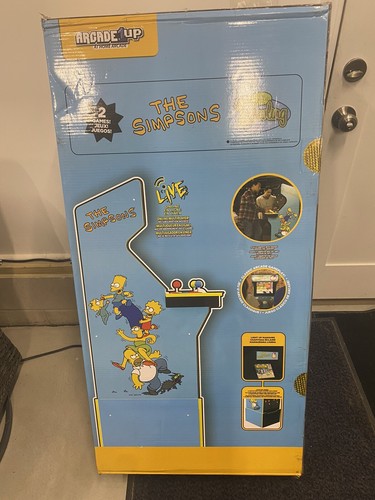 ARCADE1UP The Simpsons Live Arcade Cabinet with Riser & Lit Marquee 4 ...