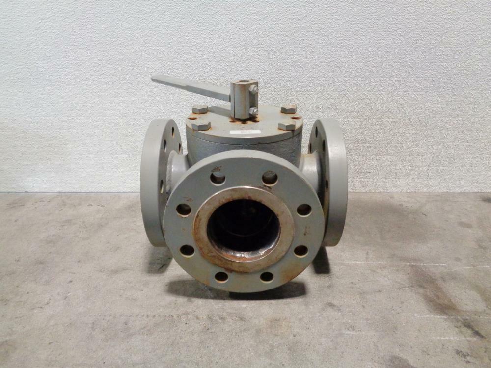 Hilco 4" 300# A105 3-Way Transfer Valve FT-040B-300P-01 | eBay