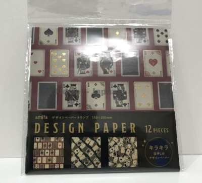 Design Paper Foil Stamped Playing Cards Pattern Chiyogami 12 Sheets | eBay
