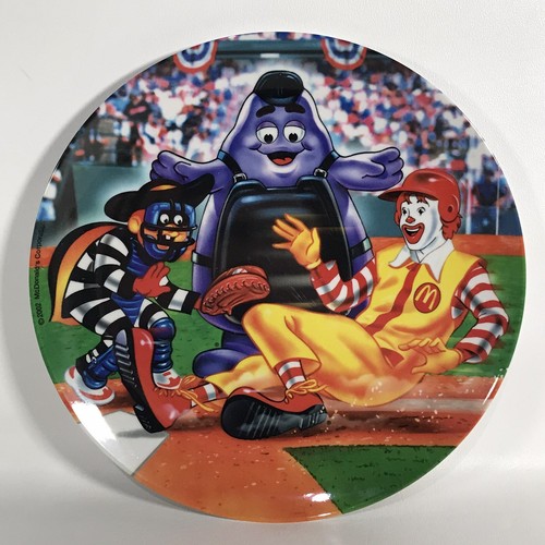 Vintage McDonald's Ronald McDonald Grimace Plate Baseball Hamburglar ...
