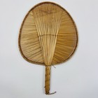 Set of 2 Vintage Decorative Woven Straw and Paper Fans | eBay