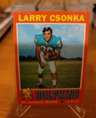 1971 Topps Football #45 Larry Csonka HOF Miami Dolphins NM | eBay