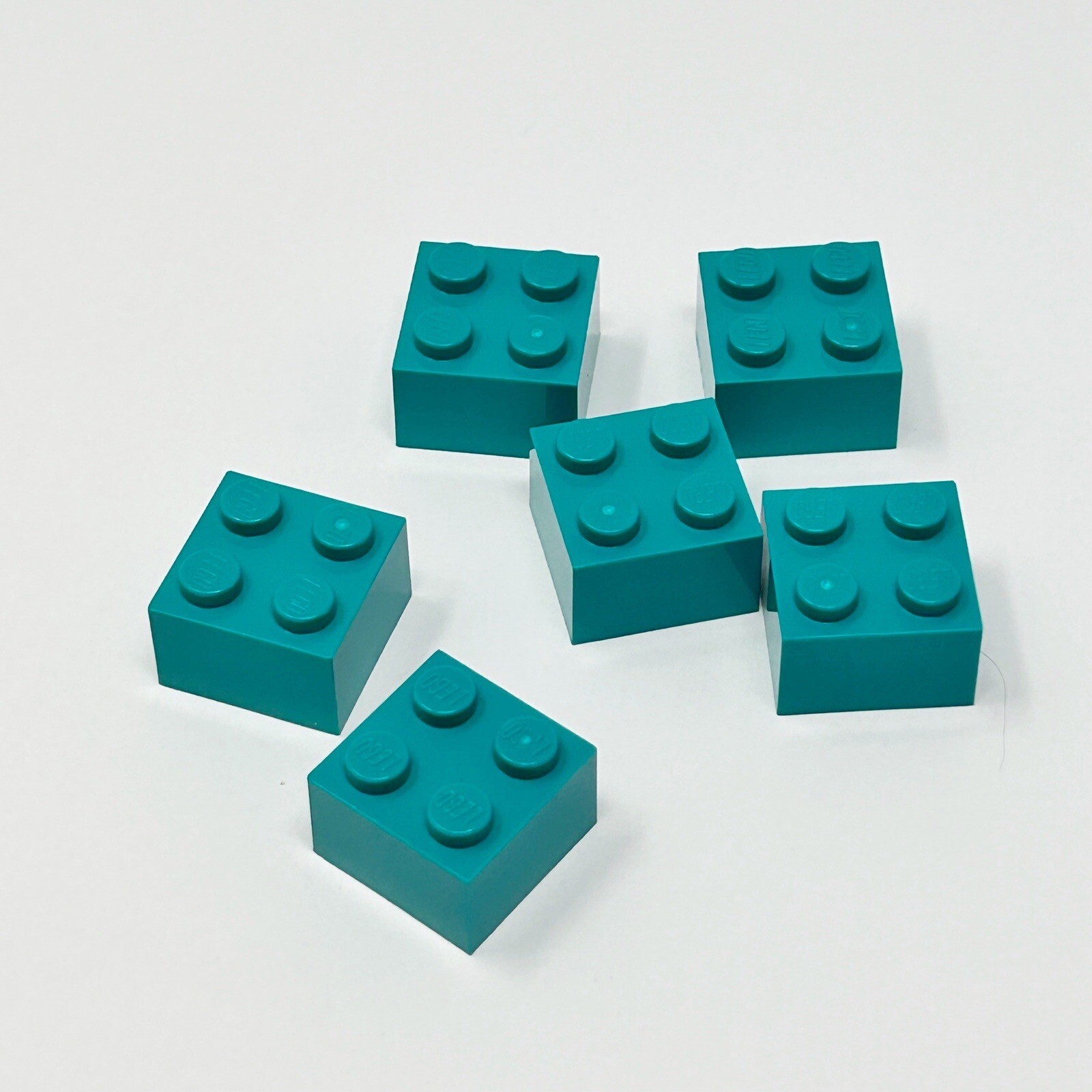 3003 LEGO Parts Brick 2x2 DARK TURQUOISE (6) | eBay
