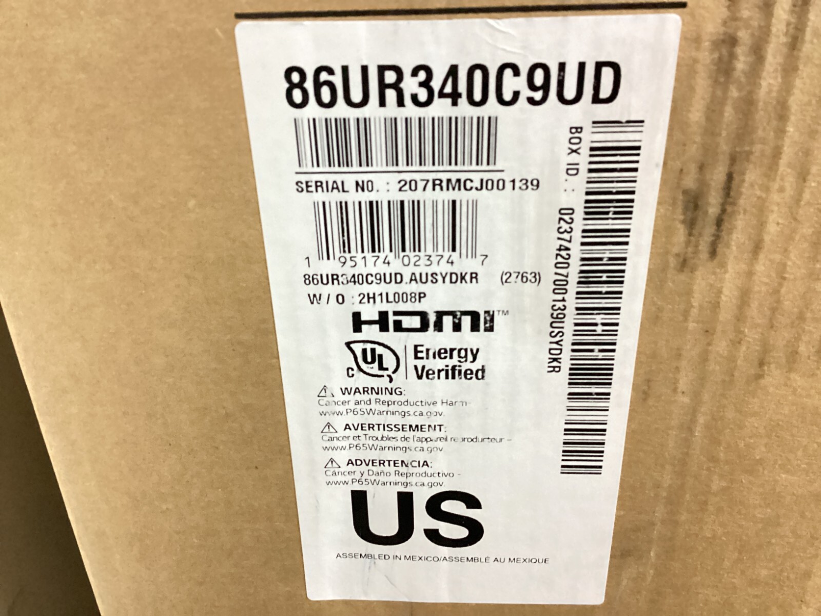 LG 86" 4K UHD LED-backlit LCD Digital Signage Display - 86UR340C9UD | eBay