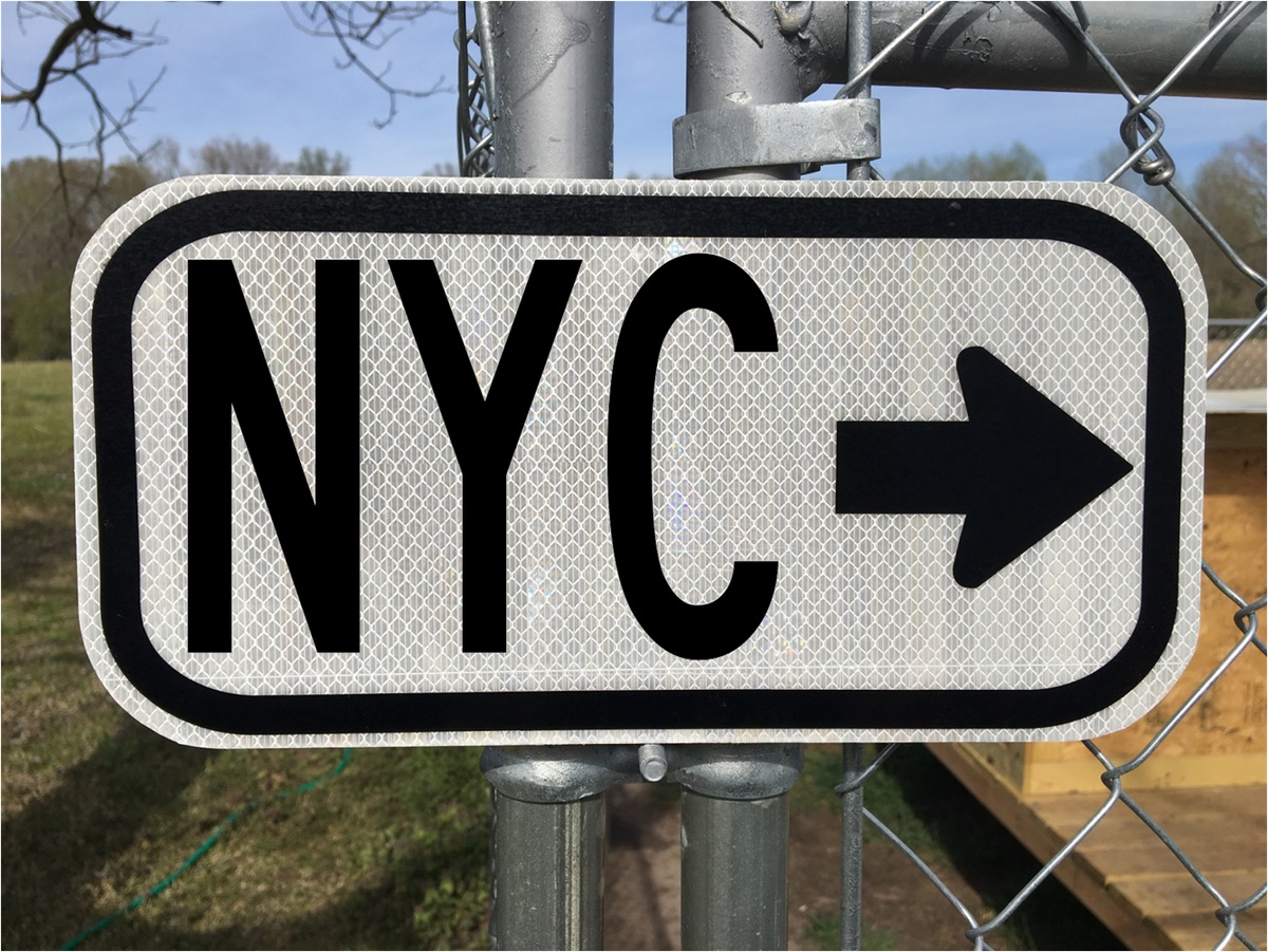 Nyc Sign New York City Exit Sign