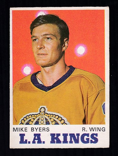 1970-71 MIKE BYERS #160 ROOKIE VG-EX OPC L.A. Kings Star Vintage NHL ...