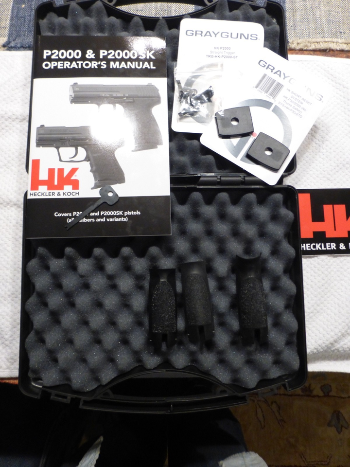HK P2000-V2 9mm Factory Case, Side Identification Label, Manual,Decal ...