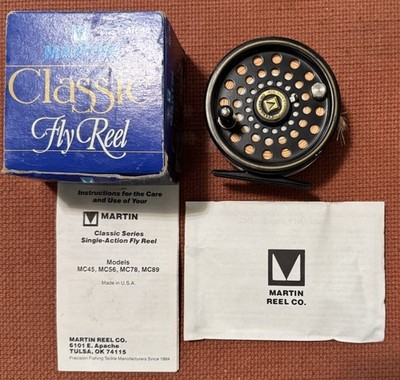 Vintage Martin Classic MC56 Fly Reel with Box and Instructions | eBay