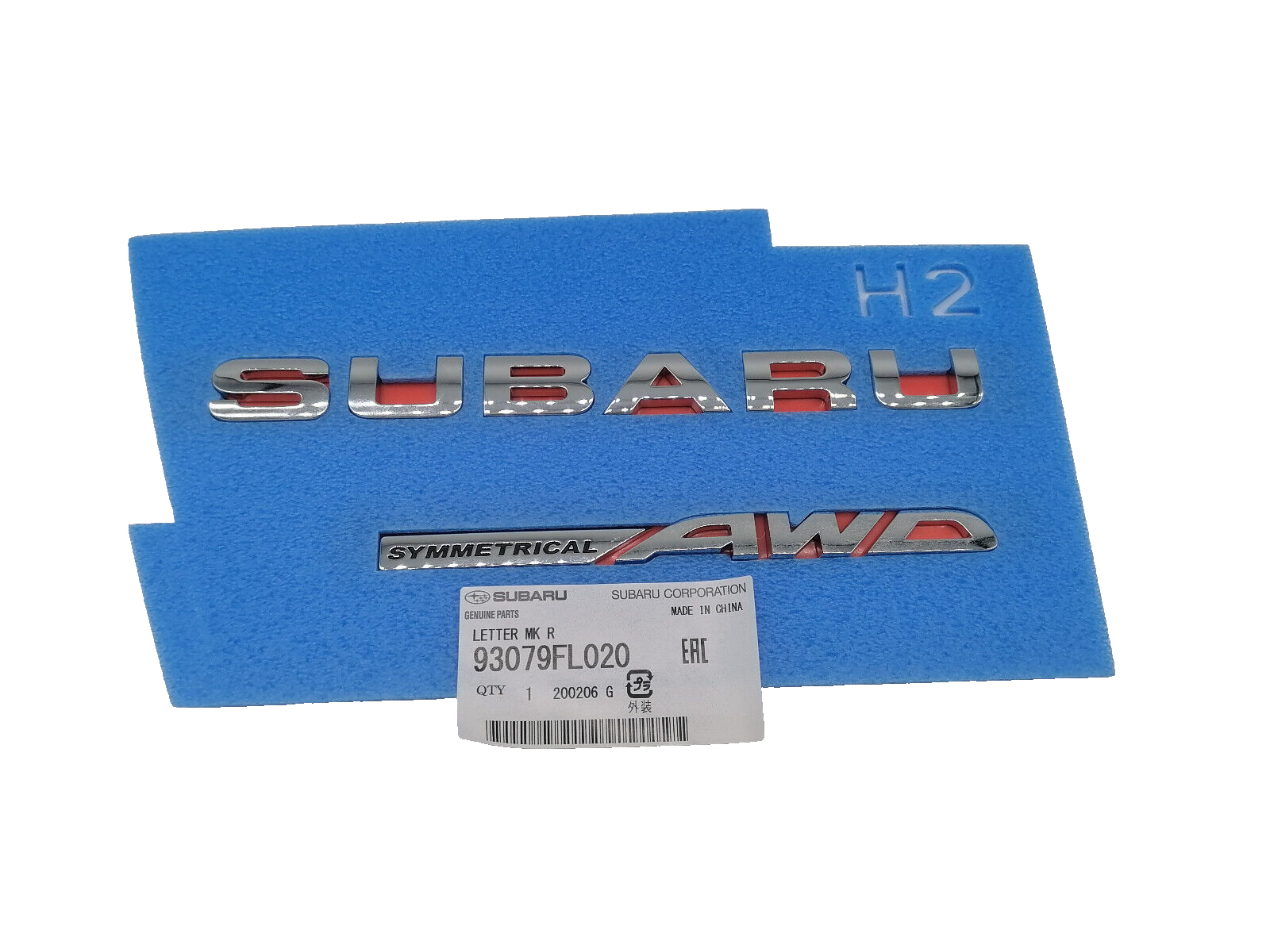 93079FL020 GENUINE for Subaru Impreza 2017- Rear Logo Emblem Nameplate ...