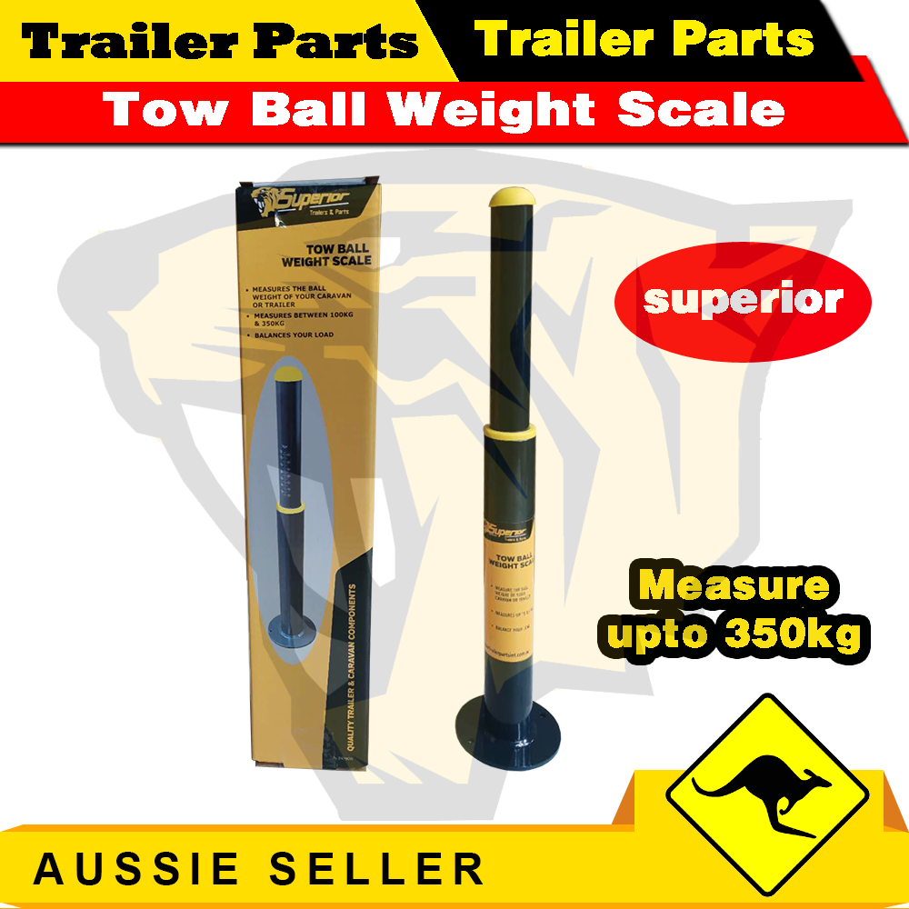 Tow Ball Weight Scale Calibrated to 350kg Check Loaded Weight on ...
