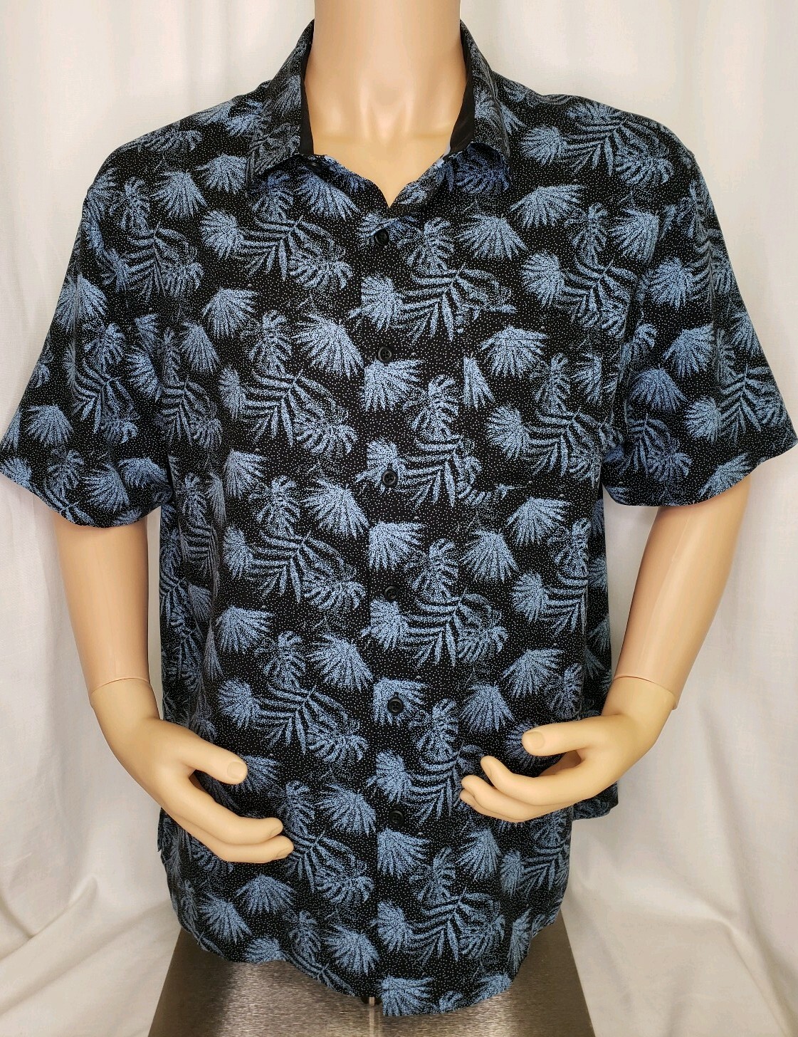 Men’s Nat Nast Luxury Originals Camp Shirt Silk Blend Black XL Aloha ...