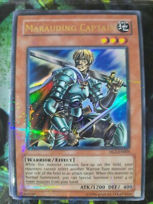 YuGiOh Marauding Captain HL2-EN005 Ultra Parallel Rare Hobby League | eBay