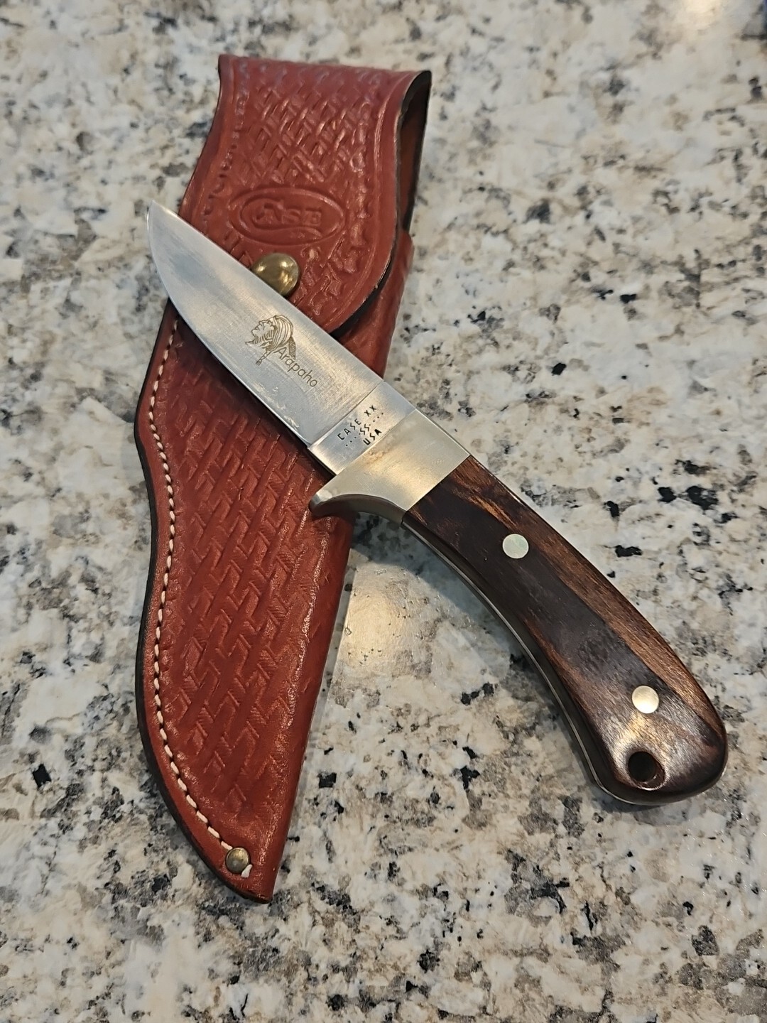 CASE XX Arapaho Knife R503 SSP Pakkawood USA-Excellent Condition ~ 8 ...