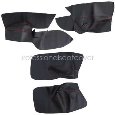 4x Microfiber Leather Car Inner Door Panel Cover Pads For VW Golf MK5 ...