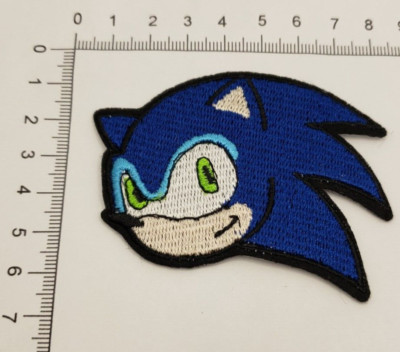 Sonic the Hedgehog video game Iron-on Embroidered Hard Rock Band ...