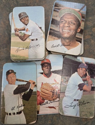 1971 TOPPS SUPER BASEBALL LOT (20) MLB PICS BACK & FRONT . HOF AND ...