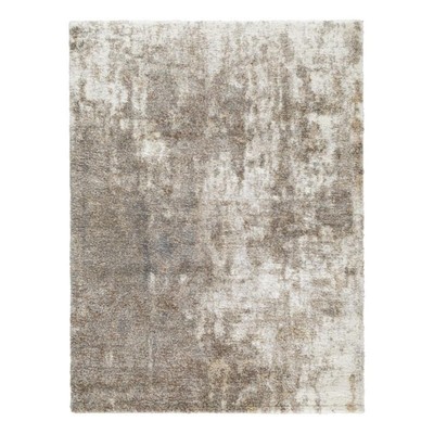 Ashley Furniture Pearidge 95" x 120" Plastic Rug in Beige & Brown | eBay