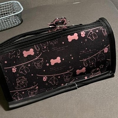 Cartoon Translucent Pencil Case Multi-layer Vertical Large-capacity ...