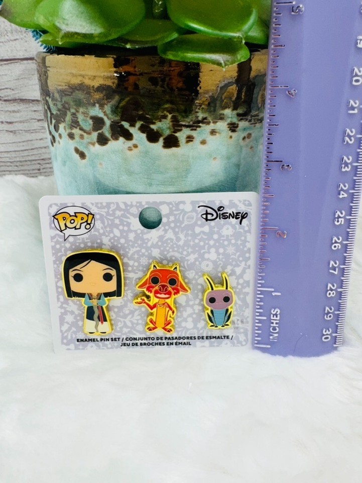 Funko Pop! Disney Mulan Mushu Cri-Kee Chibi Enamel Trading Pin Set ...