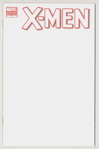 X-Men 7 Marvel Comic Blank Sketch Cover Variant Wolverine Storm Gambit ...