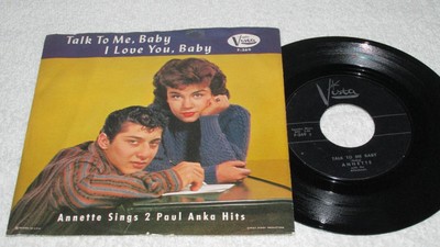 Annette - Talk To Me Baby - Vista 369 - Annette Sings 2 Paul Anka songs ...