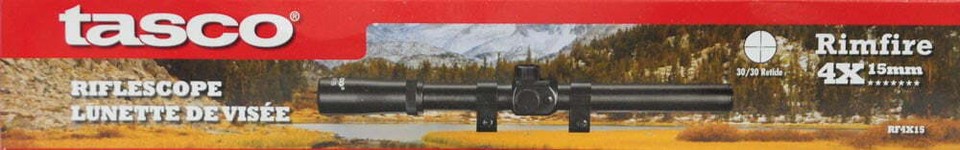 Tasco Rimfire Riflescope 3-7x20mm Matte Black, RF37X20, 3/4" Tube Rifle ...