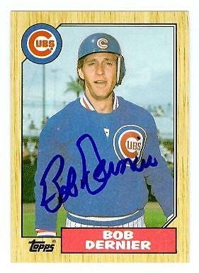 Bob Dernier autographed Baseball Card (Chicago Cubs) 1987 Topps #715 | eBay
