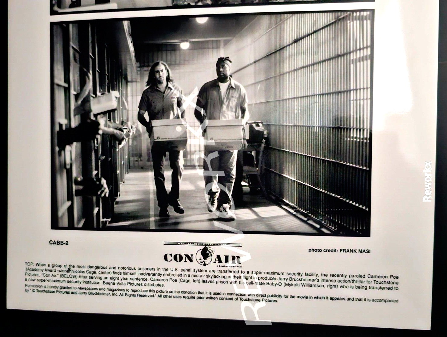 CON AIR MOVIE Press Photo 8 x 10 Nicolas Cage Mykelti Williamson 1997 ...