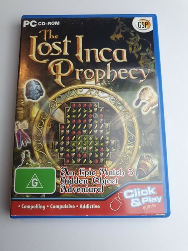 The Lost Inca Prophecy Game PC Match 3 Hidden Object Puzzle Mystery ...