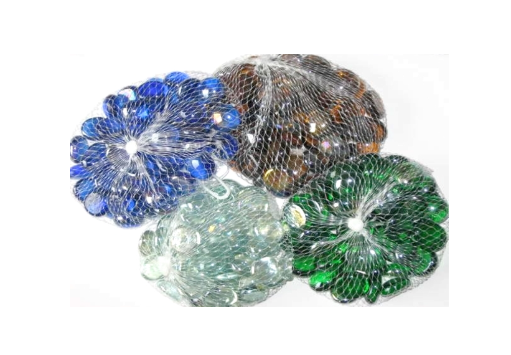 Decorative Round Glass Pebbles / Stones Choice of Colours & Quantities ...