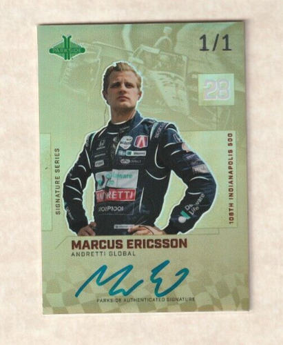 MARCUS ERICSSON 2024 PARKSIDE PACIFIC INDYCAR 500 signed SIGNATURE ...