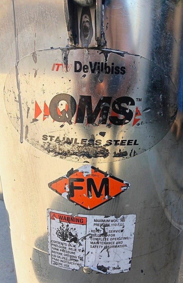 Lot of 2 Devilbiss QMS Paint Pressure Pots and Tanks | eBay