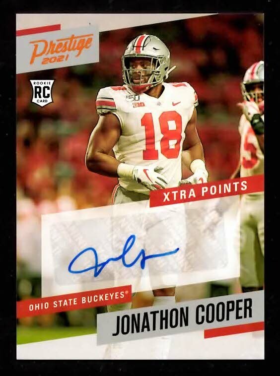 Jonathon Cooper Auto 2021 Panini Prestige Xtra Points Signatures Orange ...