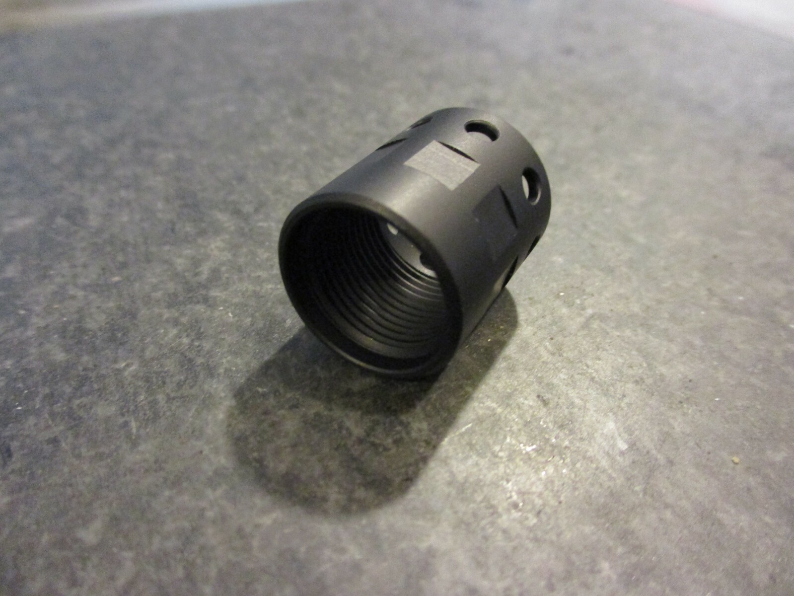 Micro Muzzle Brake LongShot MINI-BRAKE for 5/8-24 TPI Black Nitrided ...