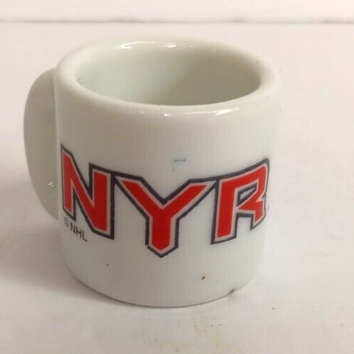 Vintage NHL New York Rangers Mini Porcelain Coffee Cup Mug, Hockey, 1. ...